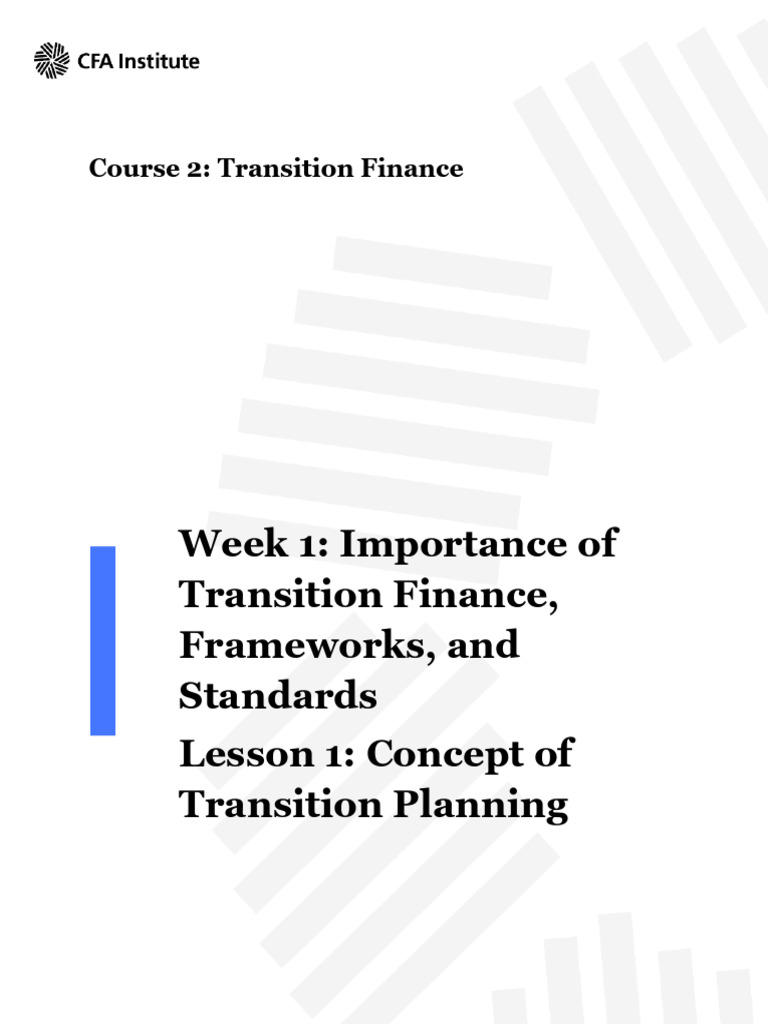 C2 Week 1 Lesson 1 Concepts of Transition Planning Reading Packet | PDF ...