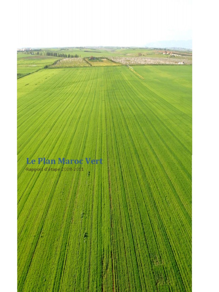 Bilan du Plan Maroc Vert 2008-2011 | PDF | Maroc | Agriculture