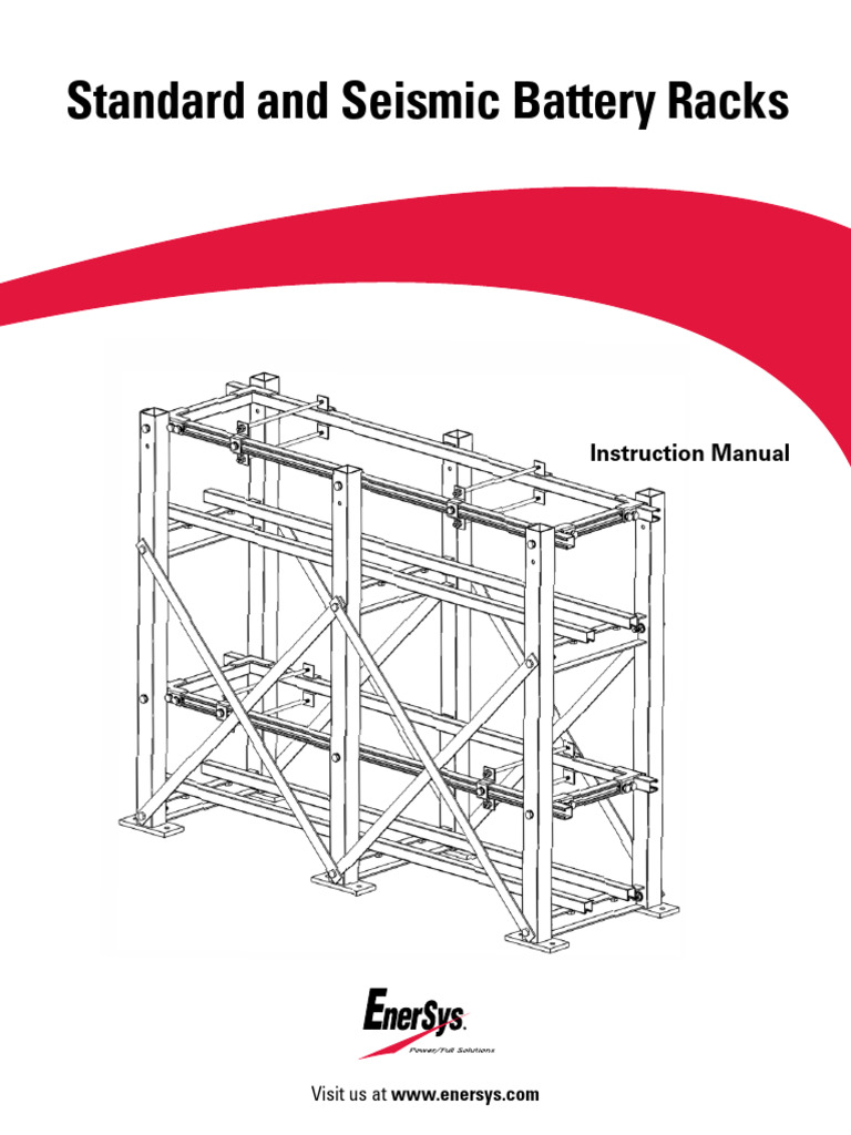 EnerSys Standard & Seismic Rack Guide | PDF | Mechanical Engineering