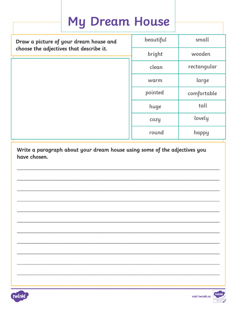 My Dream House Description Essay | PDF