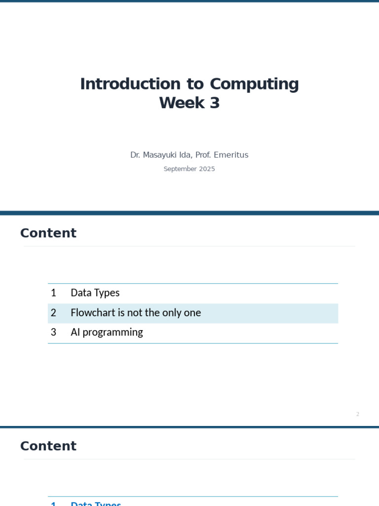 Week3 v1 | PDF | Data Type | Integer (Computer Science)