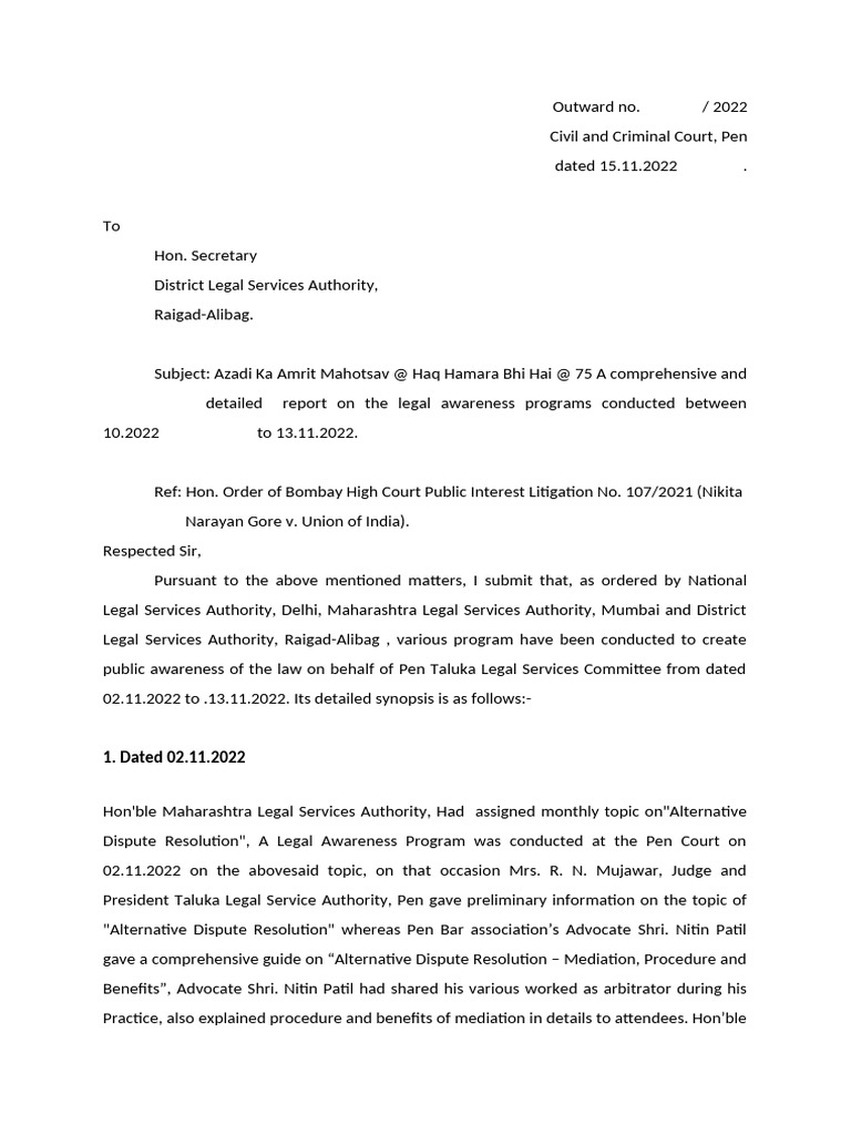 Legal Aid Report | PDF | Judge | Justice