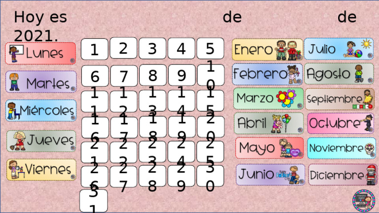Calendario Interactivo | PDF