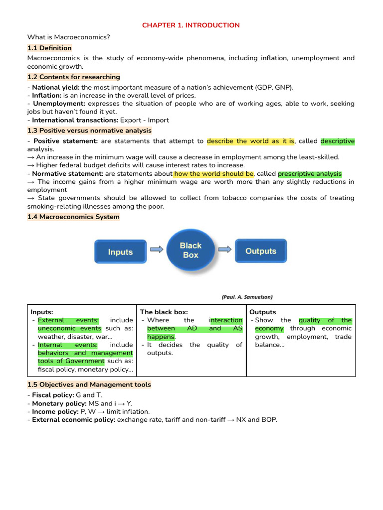 Understanding Macroeconomics Basics | PDF | Gross Domestic Product ...