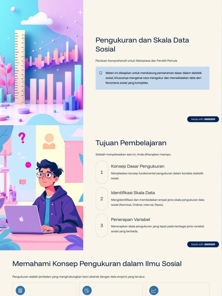 Panduan Pengukuran Data Sosial | PDF