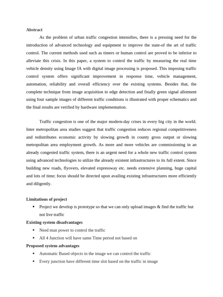 1593288927smart Traffic Control System Using Image Ai | PDF | Traffic ...