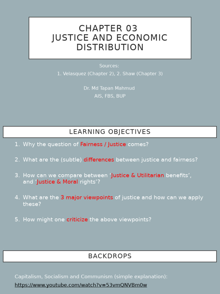 Justice and Economic Distribution Analysis | PDF | Justice | Crime ...