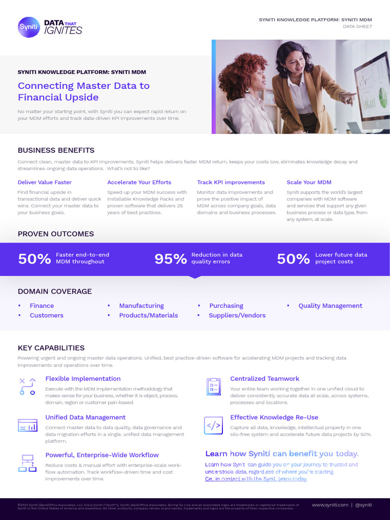 Data Sheet - Master Data Management (MDM) | PDF | Performance Indicator ...