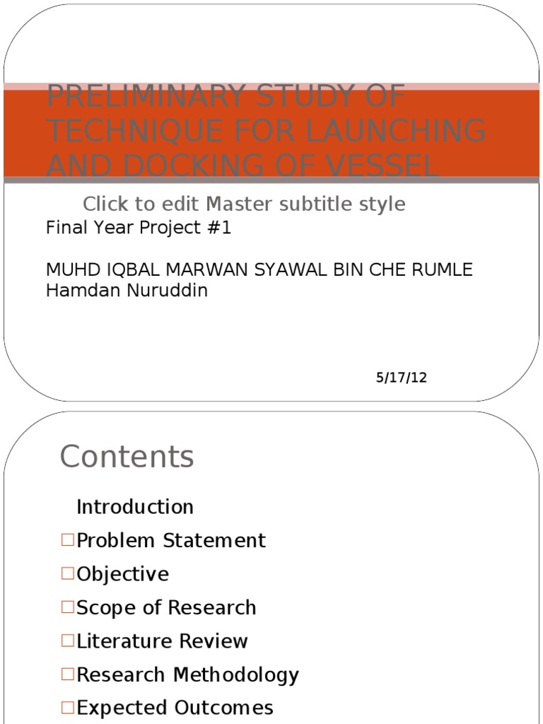 Final Year Project 1 Pdf Ships Friction