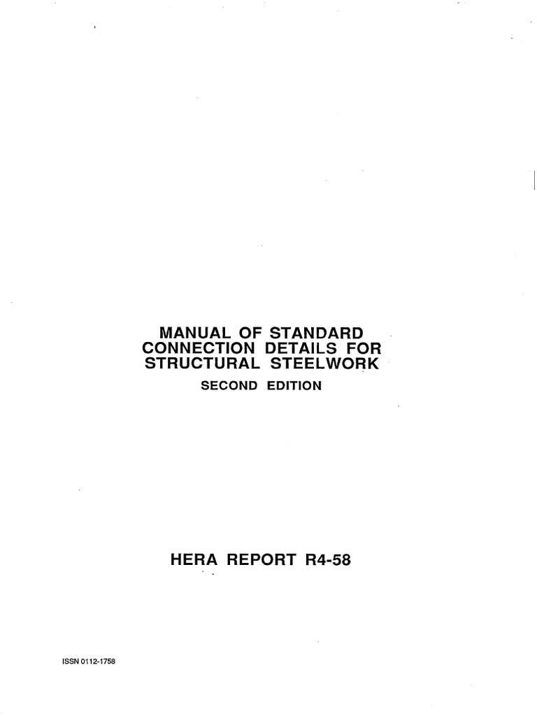 HERA - R4-58 - Manual of Standard Conection Details For Structural ...