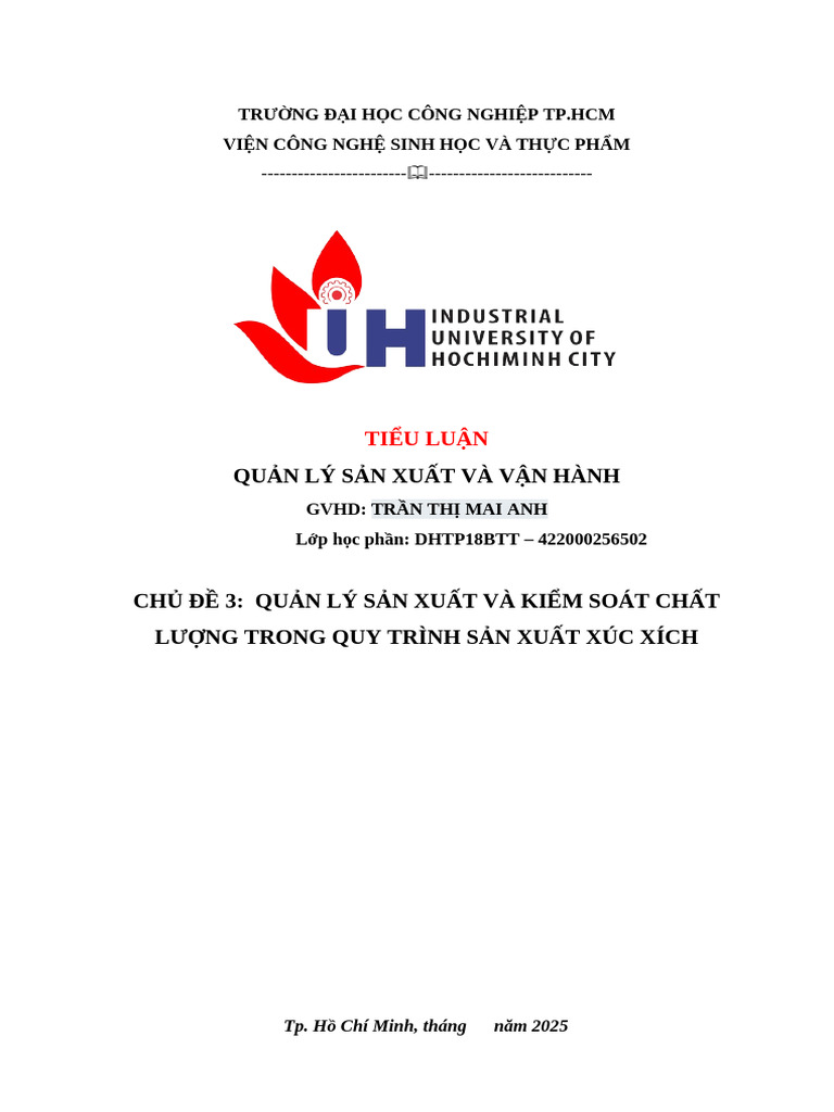 Nhóm 10 Cd3 QLSX&VH Dhtp18btt | PDF