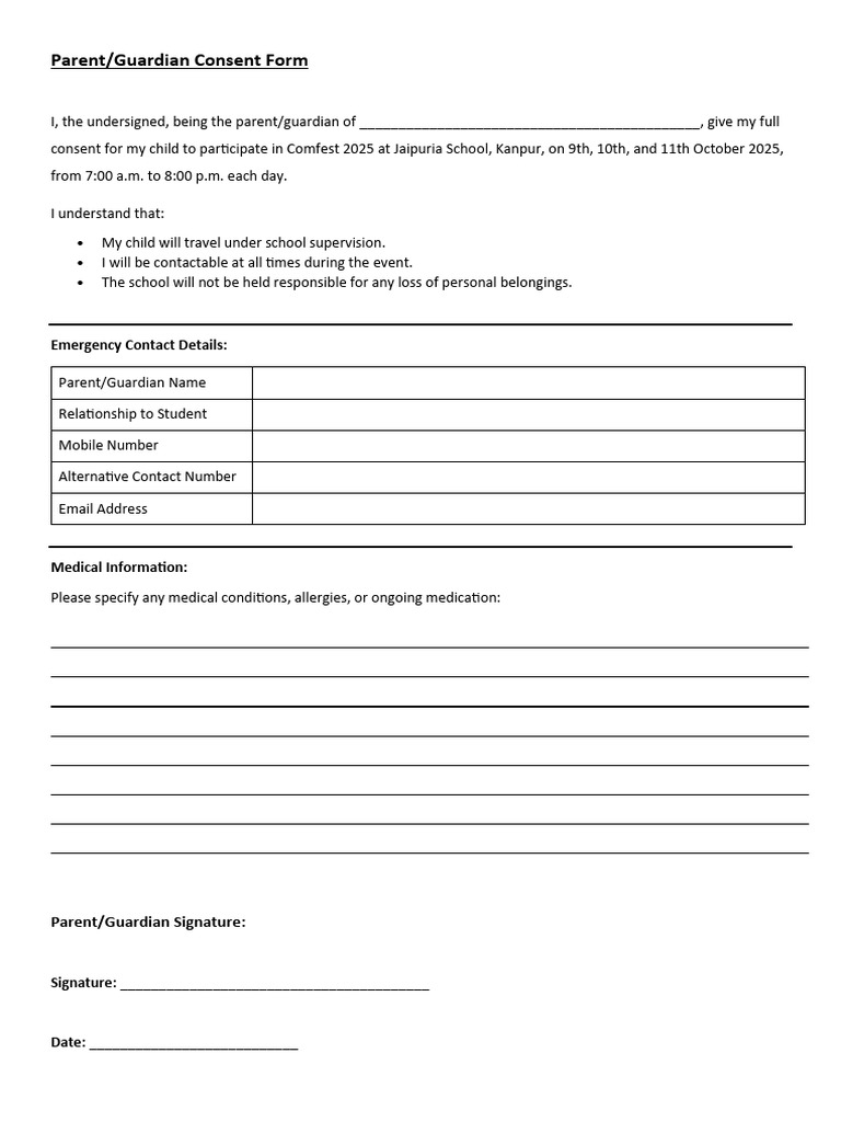 Consent Form | PDF