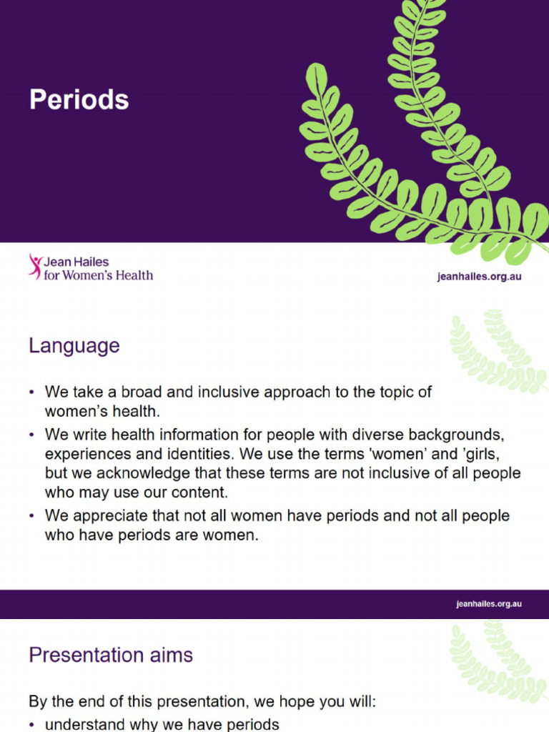 Periods Presentation | PDF