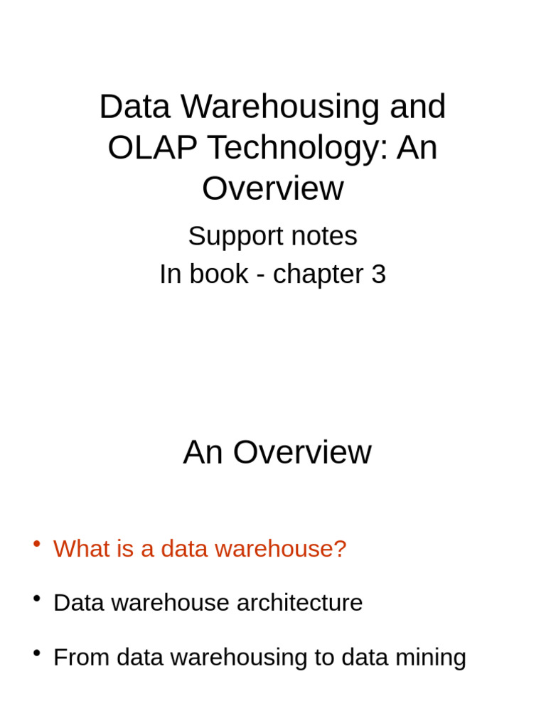 Data Warehousing and OLAP | PDF | Data Warehouse | Databases