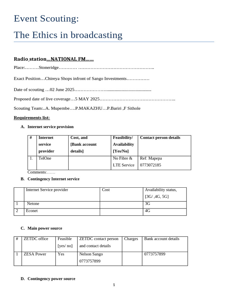 Stonridge Scouting Form National FM Ob Scouting On 02 June 2025 | PDF ...