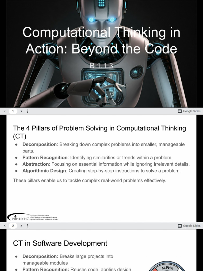 b1.3 Computational Thinking in Action | PDF