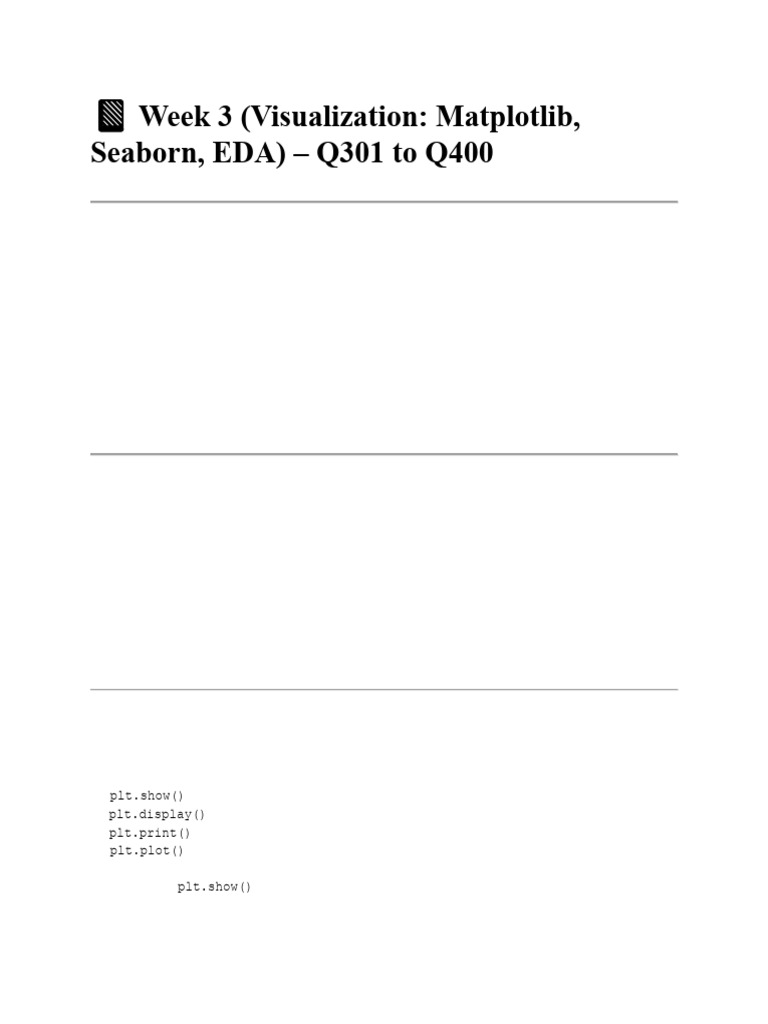 ? Week 3 | PDF | Histogram | Descriptive Statistics