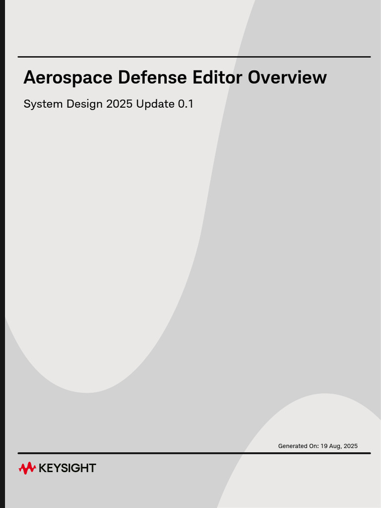 Aerospace Defense Editor Guide 2025 | PDF | Software | Simulation
