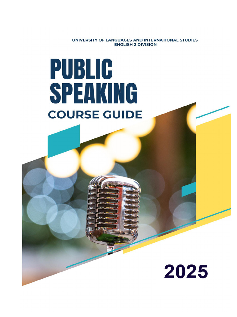 Public Speaking Course Guidelines 2025 | PDF | Nonverbal Communication ...