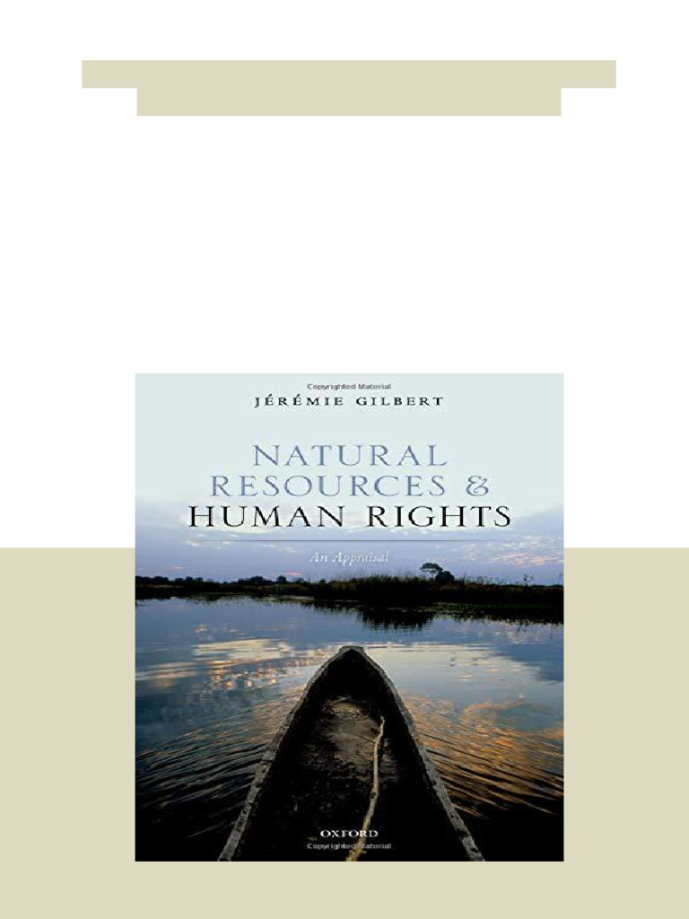 Natural Resources and Human Rights 1st Edition Jérémie Gilbert ...