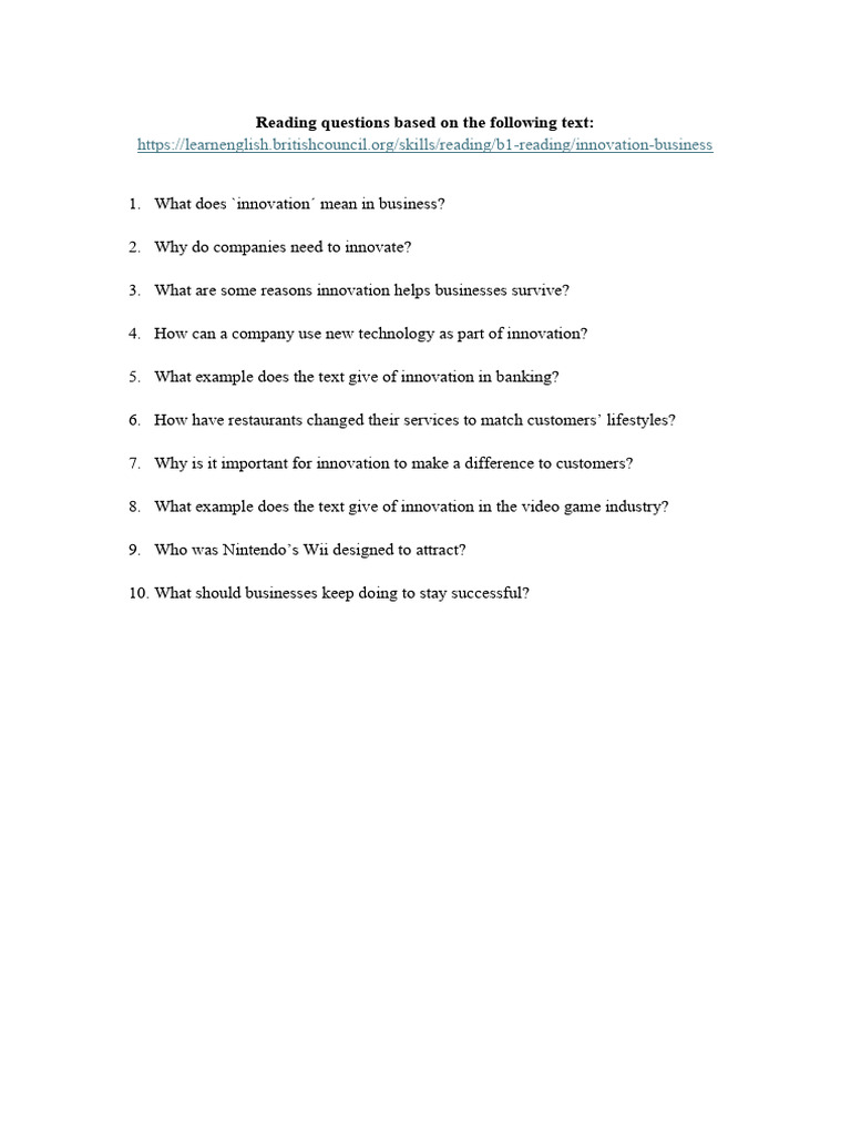 Business Innovation Insights | PDF