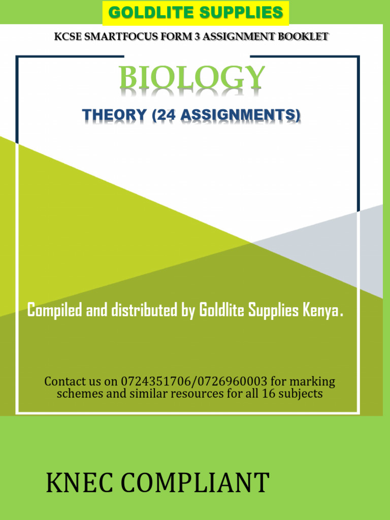 Bio F3 Holiday Assignments | PDF | Carbon Dioxide | Cell (Biology)