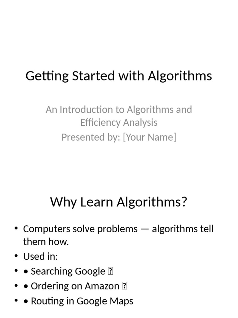 Introduction to Algorithms and Efficiency | PDF | Time Complexity ...