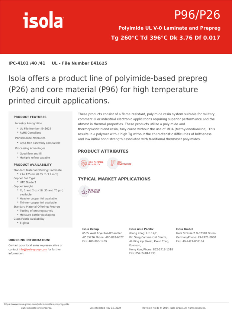 Polyimide Laminate & Prepreg Overview | PDF | Strength Of Materials ...