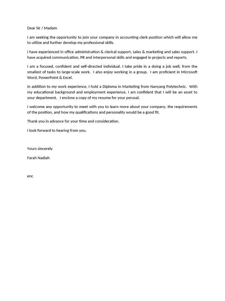 Farah Nadiah CV | PDF