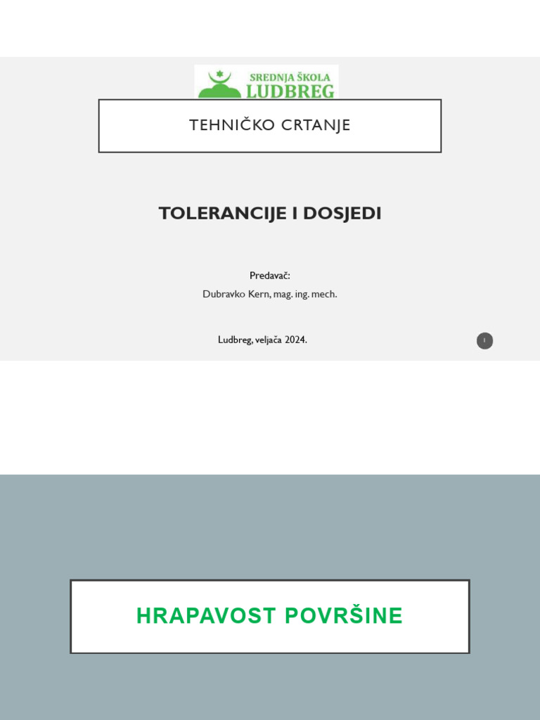 Tolerancije I Dosjedi 2 | PDF