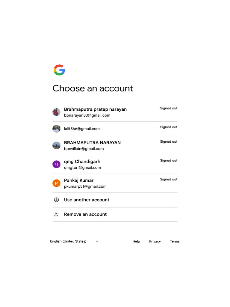 Choose An Account | PDF