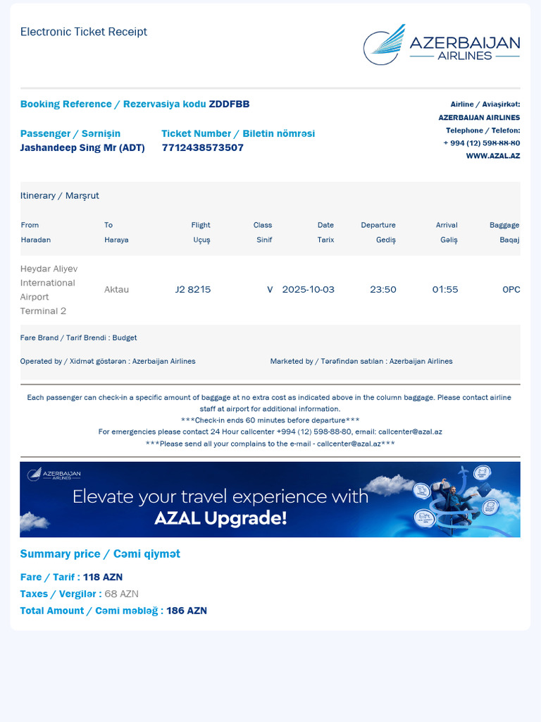 Jashandeep Sing MR TKT en | PDF | Airlines | Civil Aviation