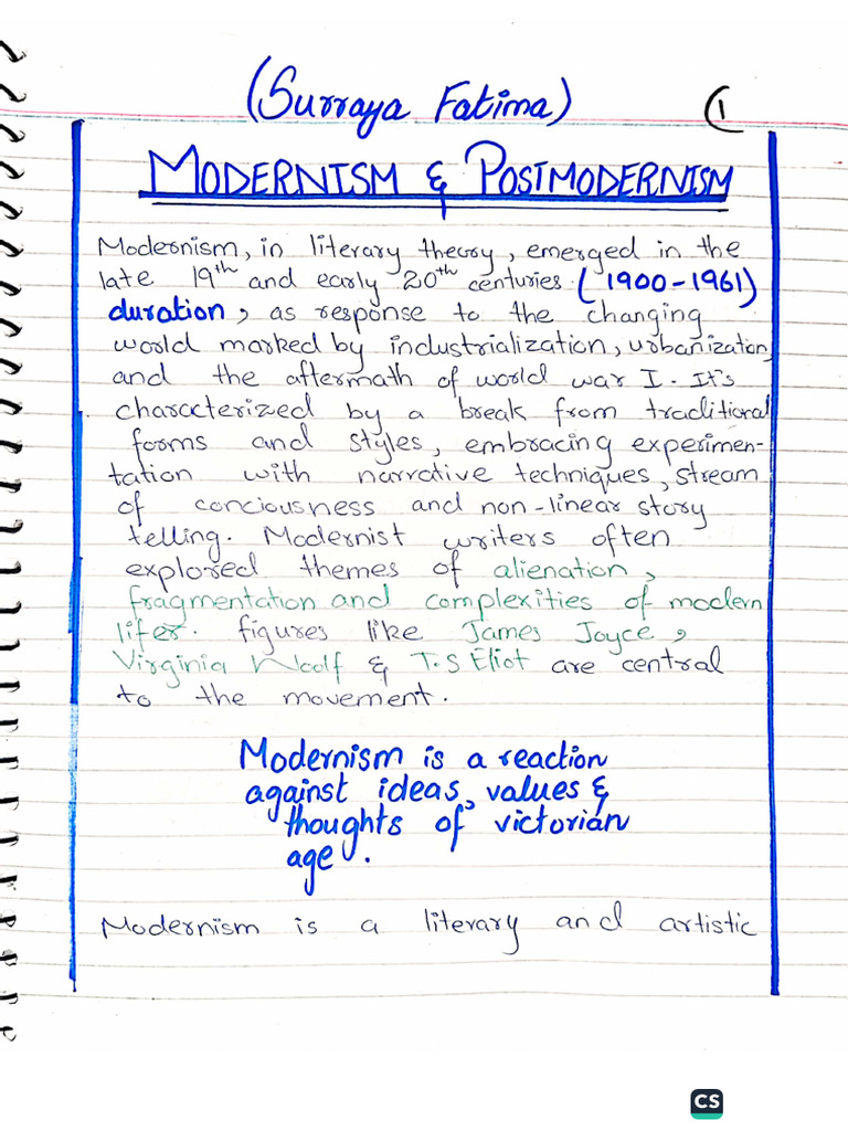Modernism and Post Modernism | PDF