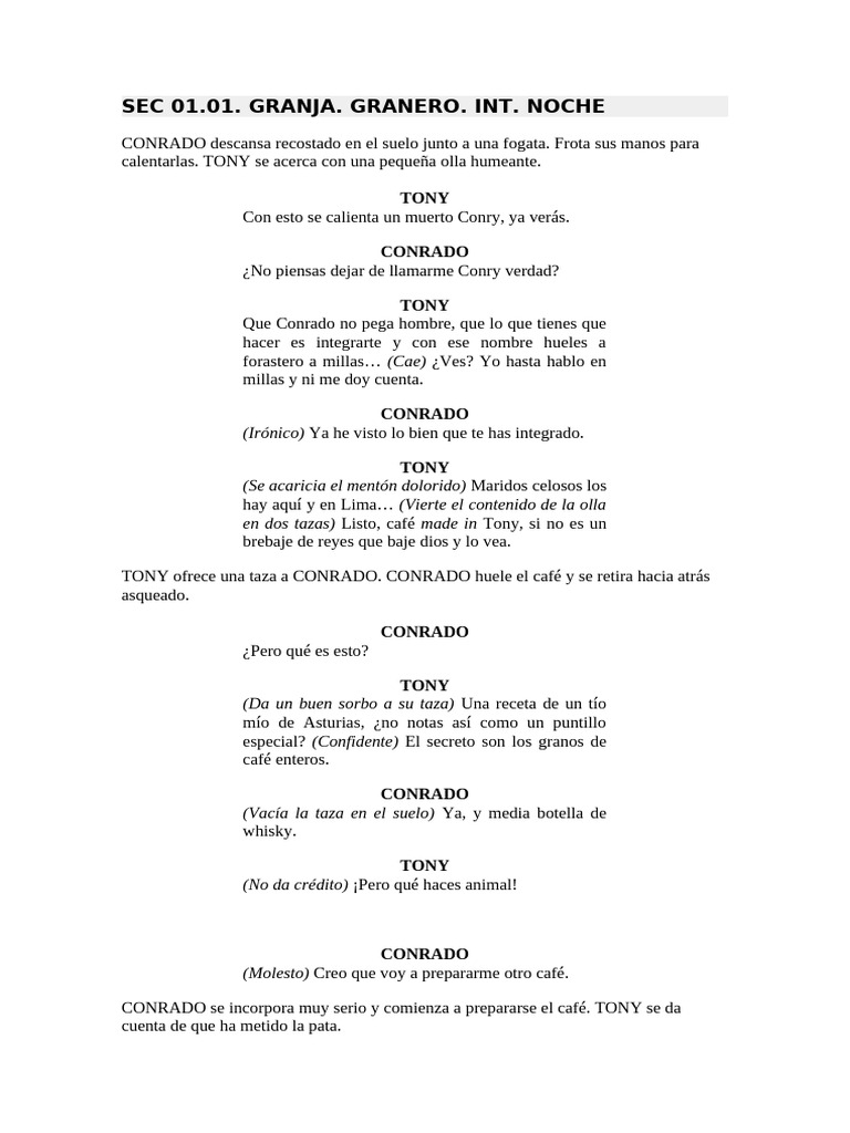 Escena Casting Tony1 | PDF