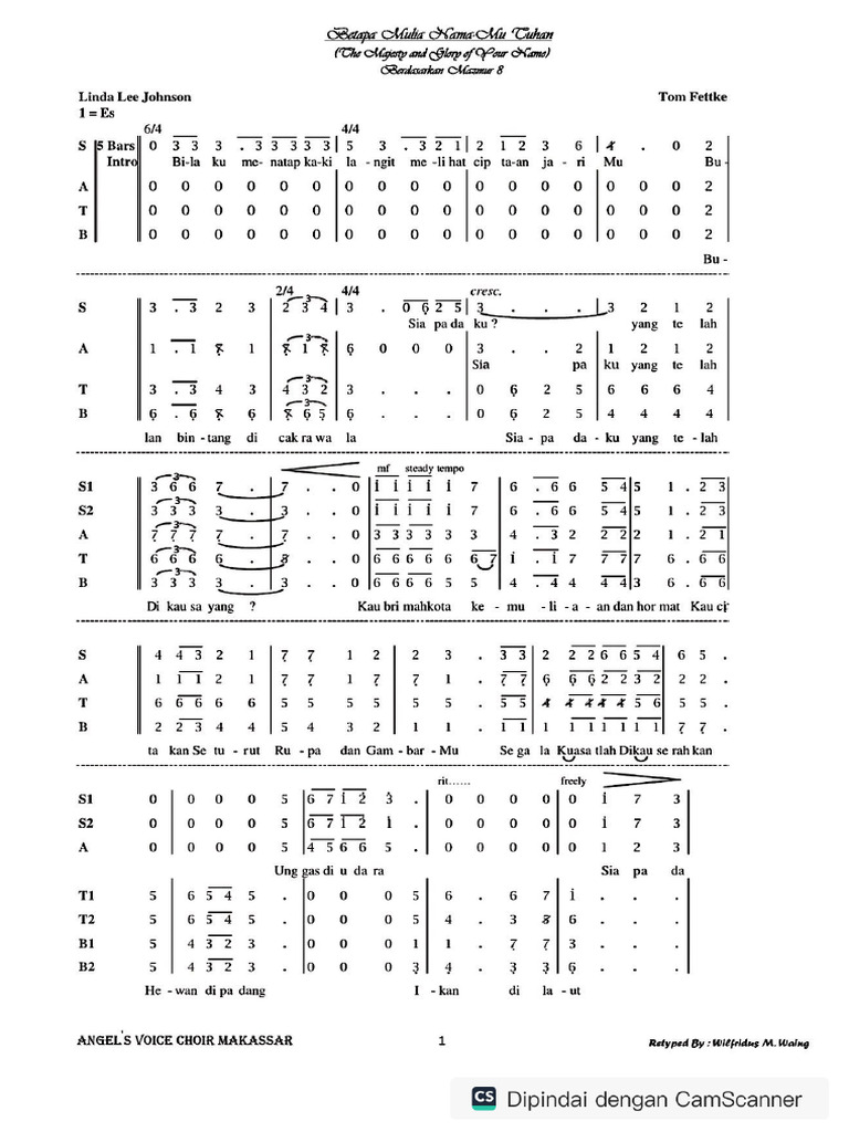 Betapa Mulia Nama Mu Tuha | PDF