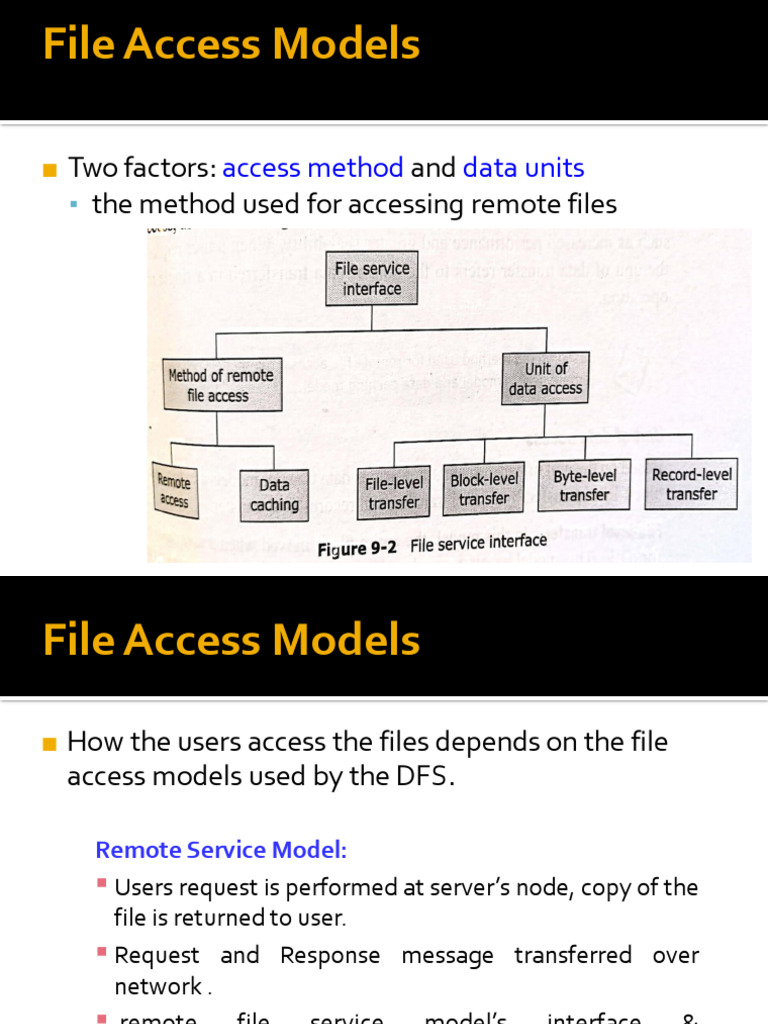 File Access Models in Distributed Systems | PDF | Cache (Computing ...