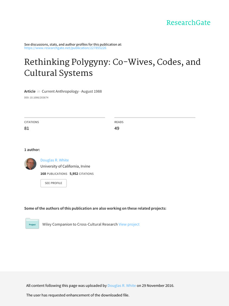 Rethinking Polygyny: Cultural Insights | PDF | Marriage | Monogamy