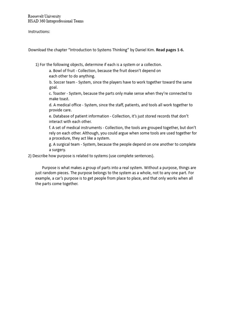 Assignment - Systems Intro | PDF | Visual Perception | Perception