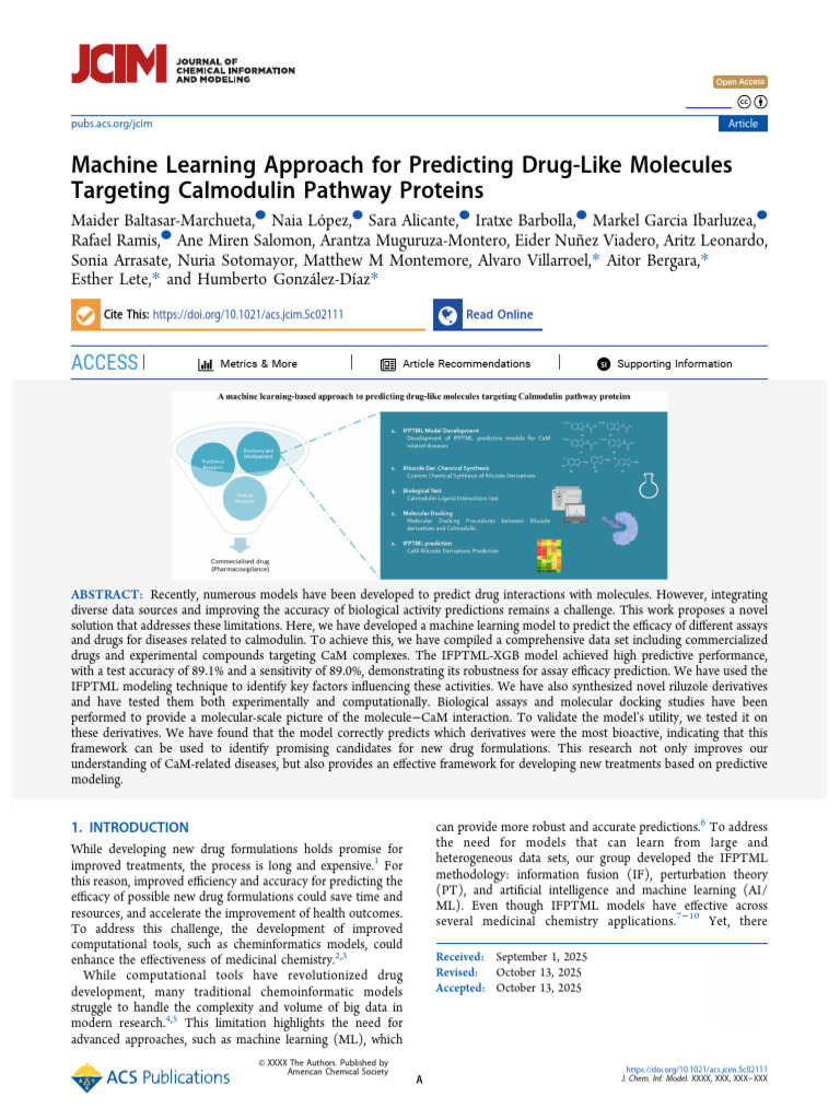Machine Learning for Drug Prediction | PDF | Receiver Operating ...