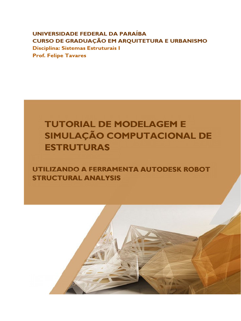 Tutorial Autodesk Robot: Modelagem Estrutural | PDF | Janela ...