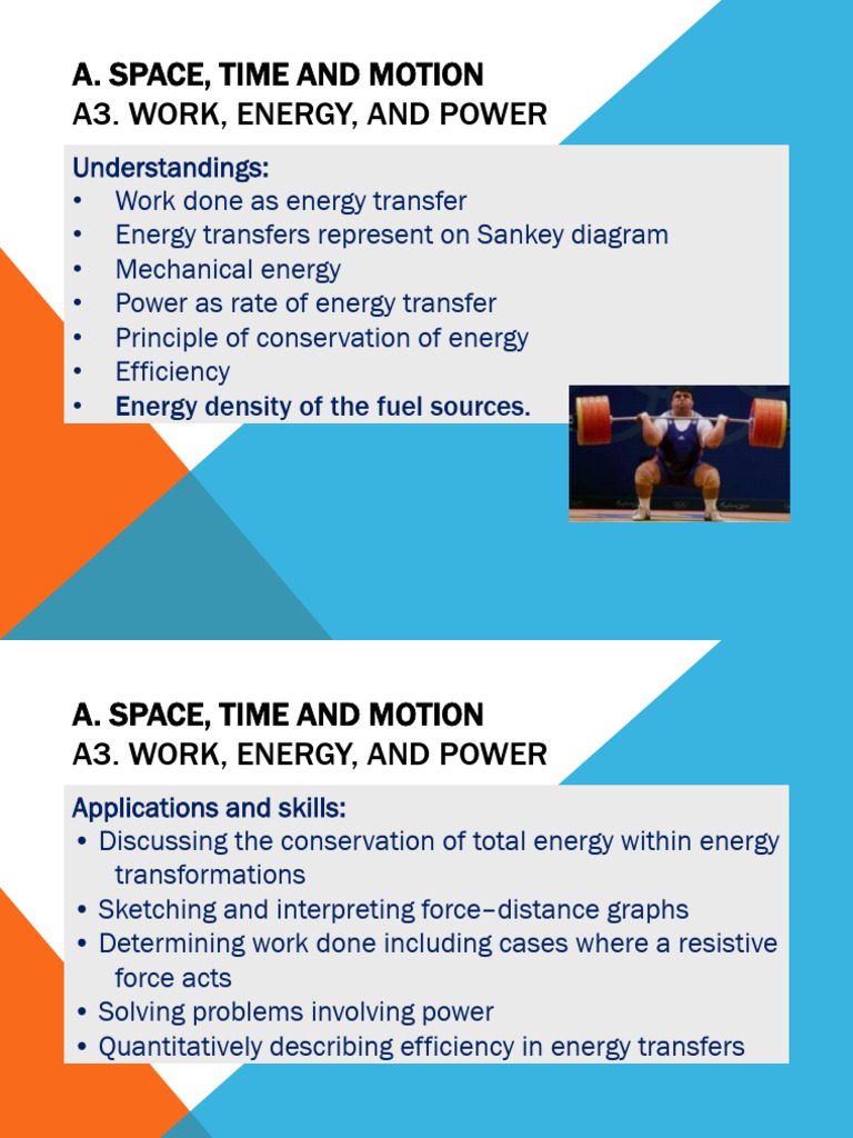 Topic A3 - Work - Energy - and - Power | PDF | Force | Potential Energy