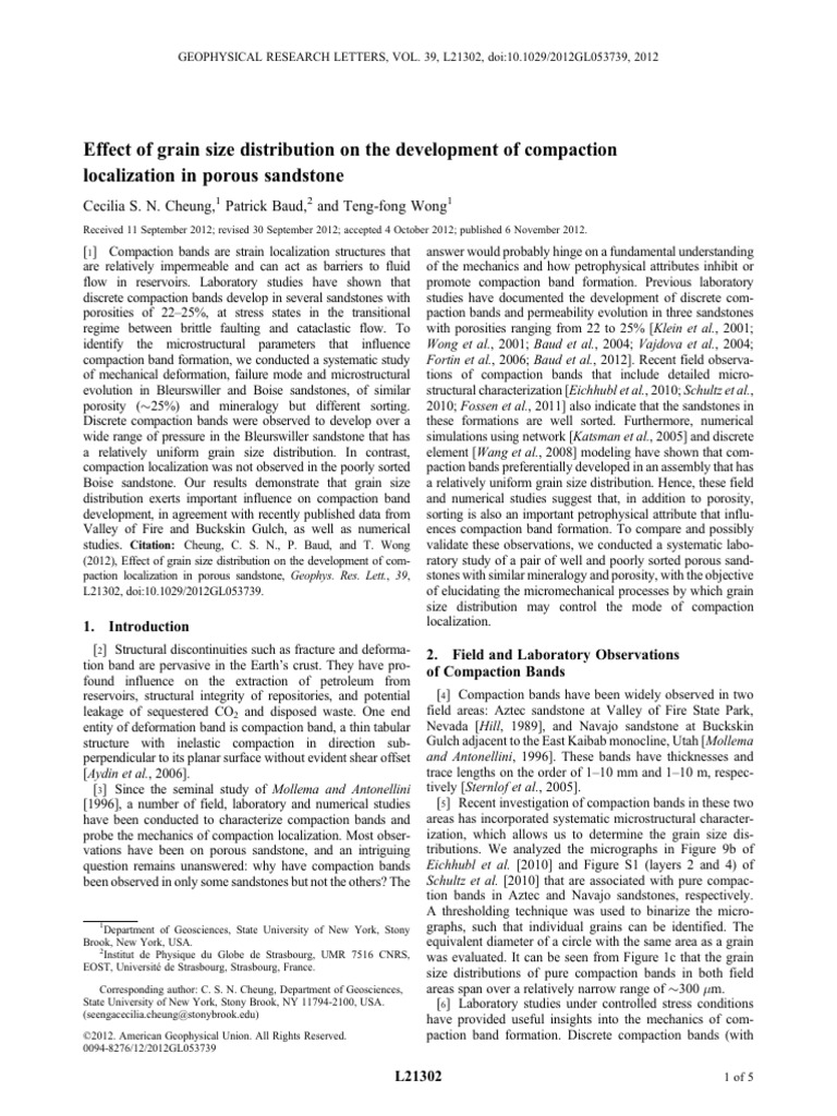 Cheung 2012 Bentheim Sandstone | PDF | Sandstone | Porosity