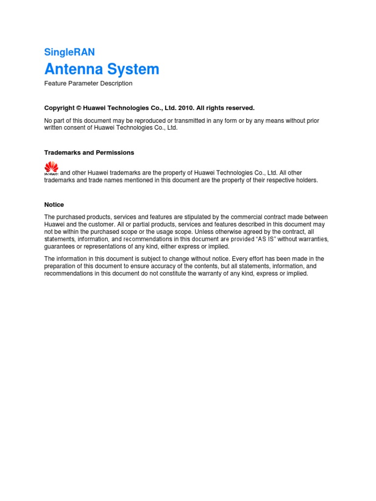 Huawei TMA Support | PDF | Parameter (Computer Programming) | Antenna ...
