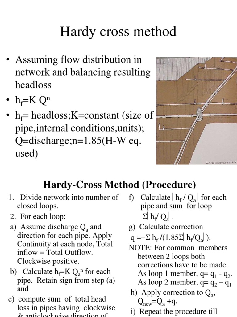 Hardy Cross Method for Pipe Network Analysis | PDF | Areas Of Computer ...