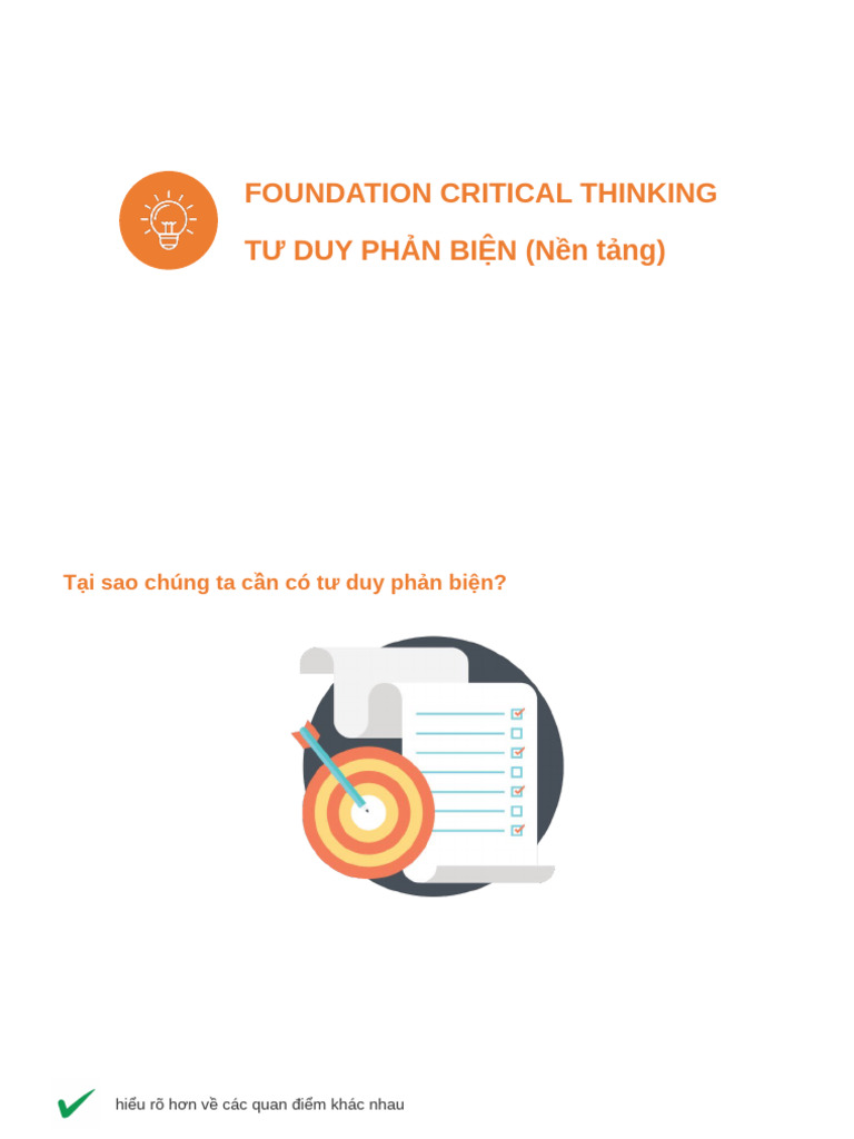 Foundation Critical Thinking | PDF