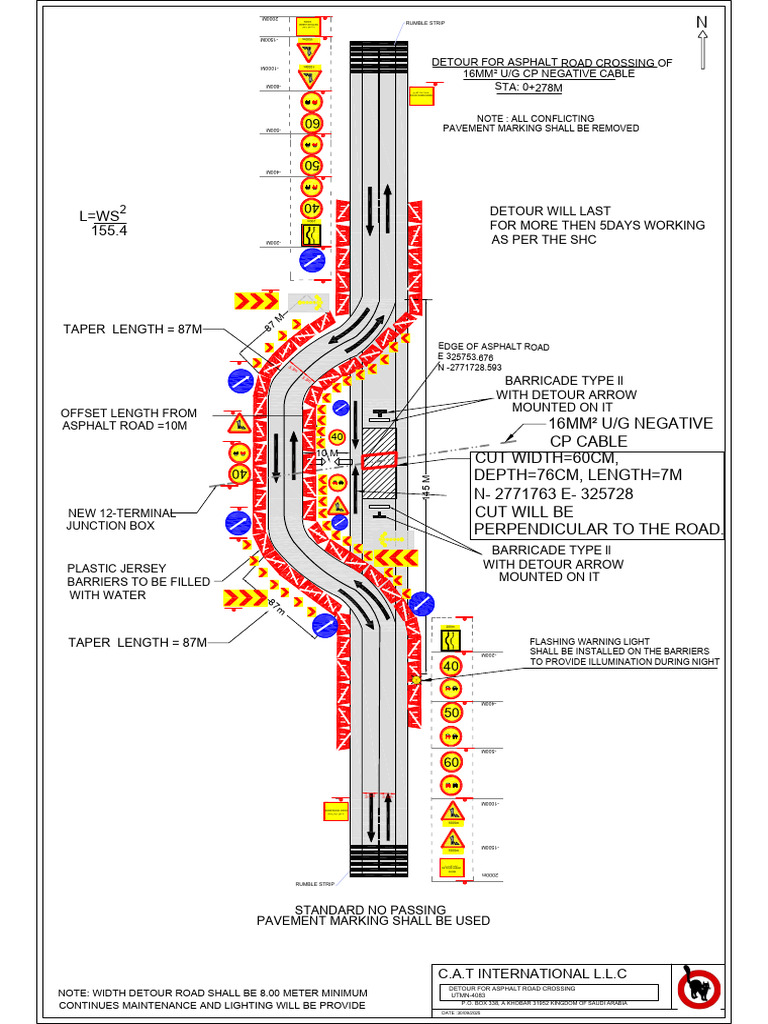 Detour For Asphalt Road Crossing Utmn-4083 (TSSD Revised Comments ...
