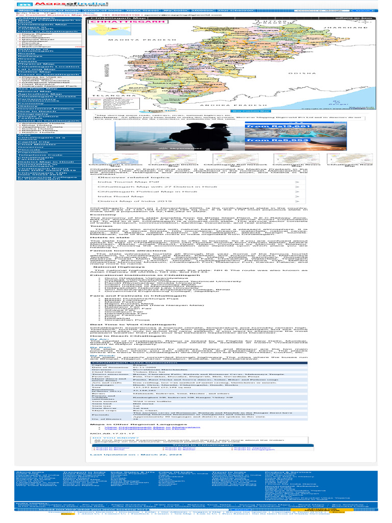 Chhattisgarh Map and Travel Guide | PDF