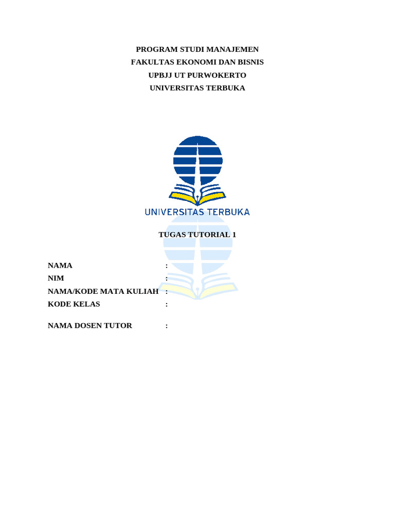 Cover Lembar Jawab Ut | PDF
