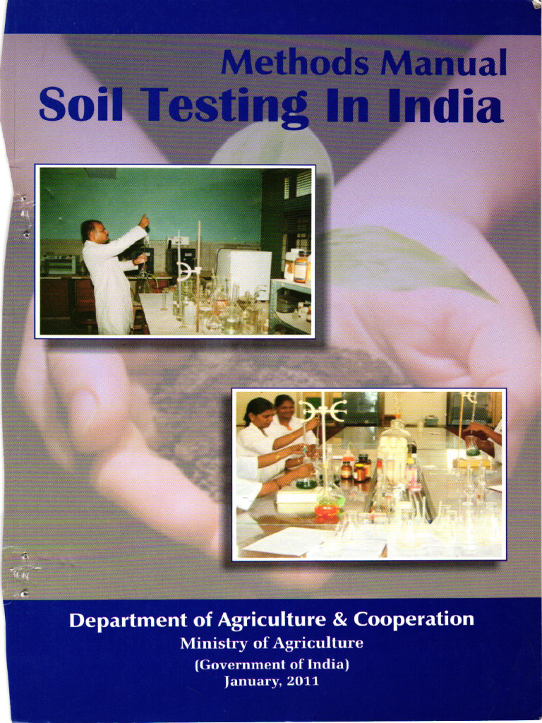 Soil Testing Methods Manual India | PDF | Agriculture | Food Industry