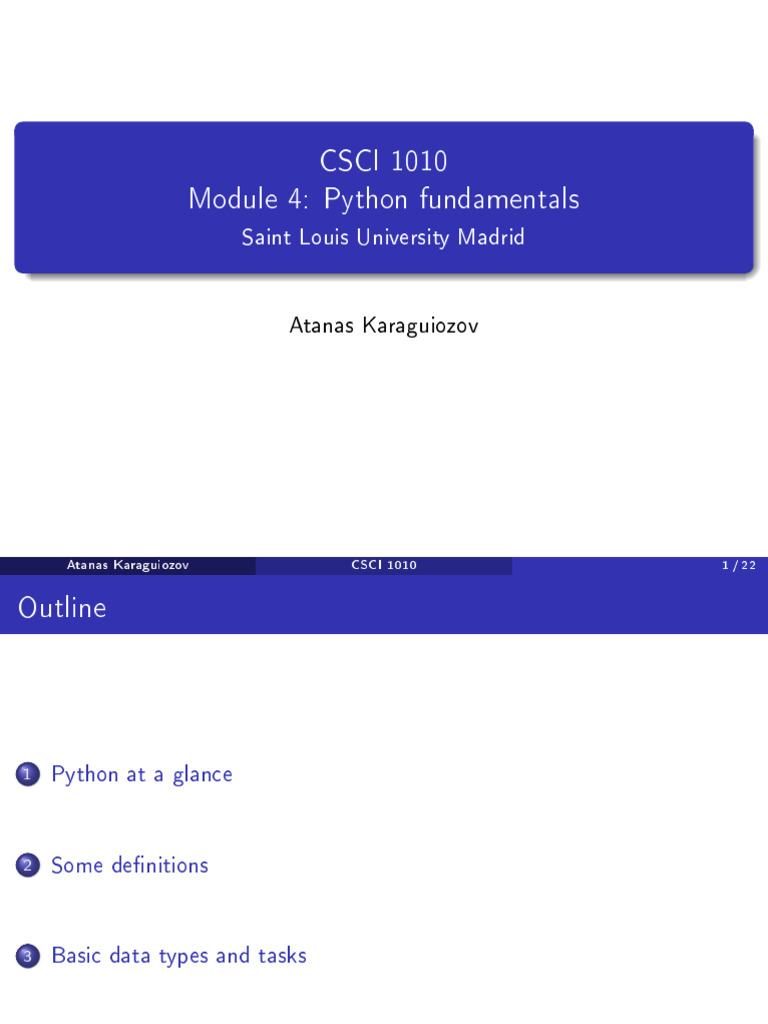04.python Fundamentals - Chapter 4 Computer Science Class | PDF | Boolean Data Type | Data Type